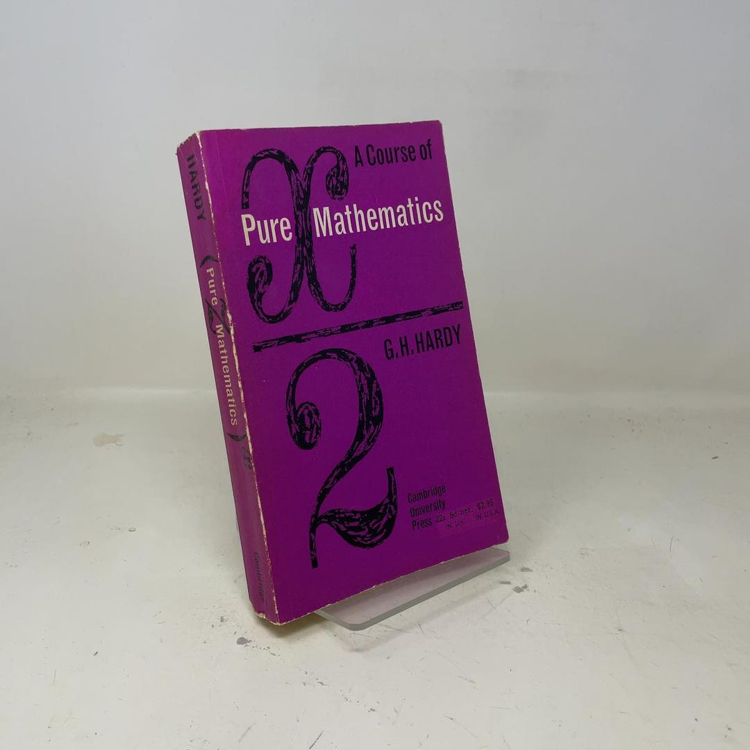 Pure Mathematics by GH Hardy PB First Thus Paperback Very Good 1952 ...