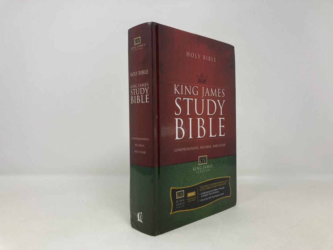 King James Study Bible by Thomas Nelson HC Hardcover First Thus Very ...
