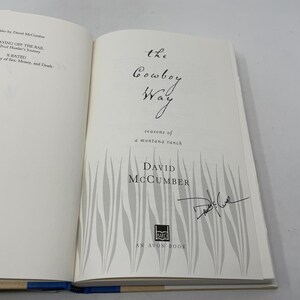 The Cowboy Way by David Mccumber HC First Edition Hardcover Like New ...
