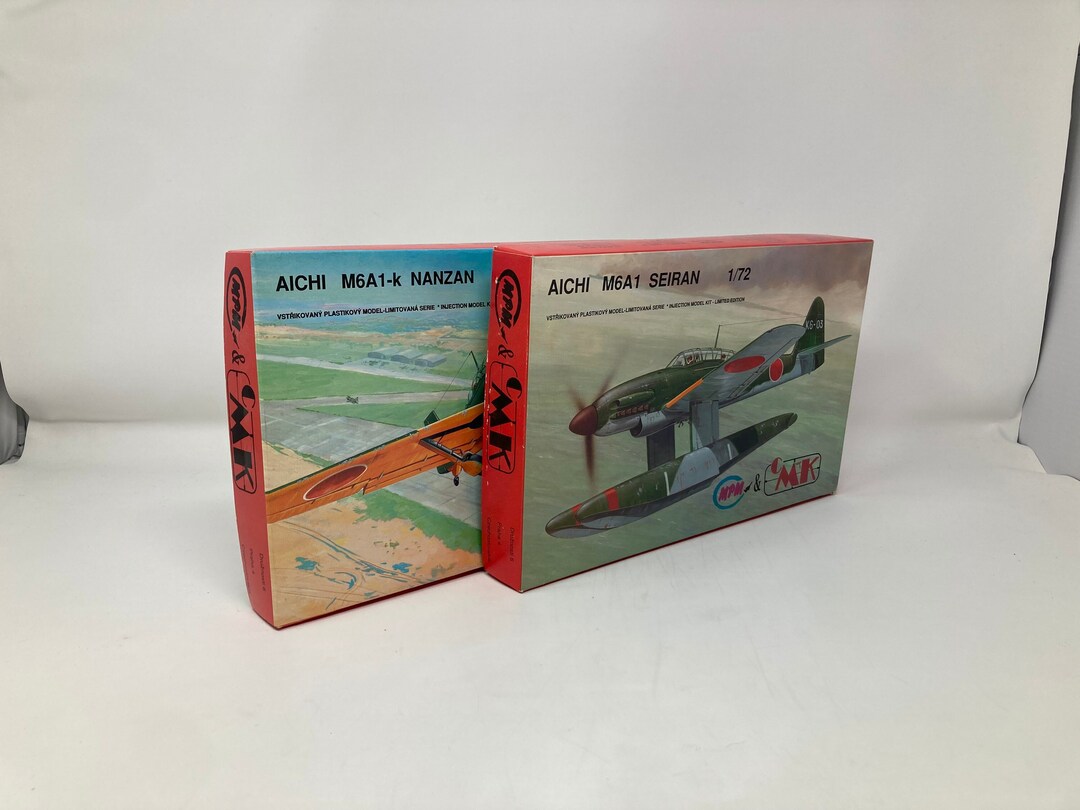 Set of 2 MPM & CMR WWII Japanese 1/72 Scale Model Airplane Kits aichi ...