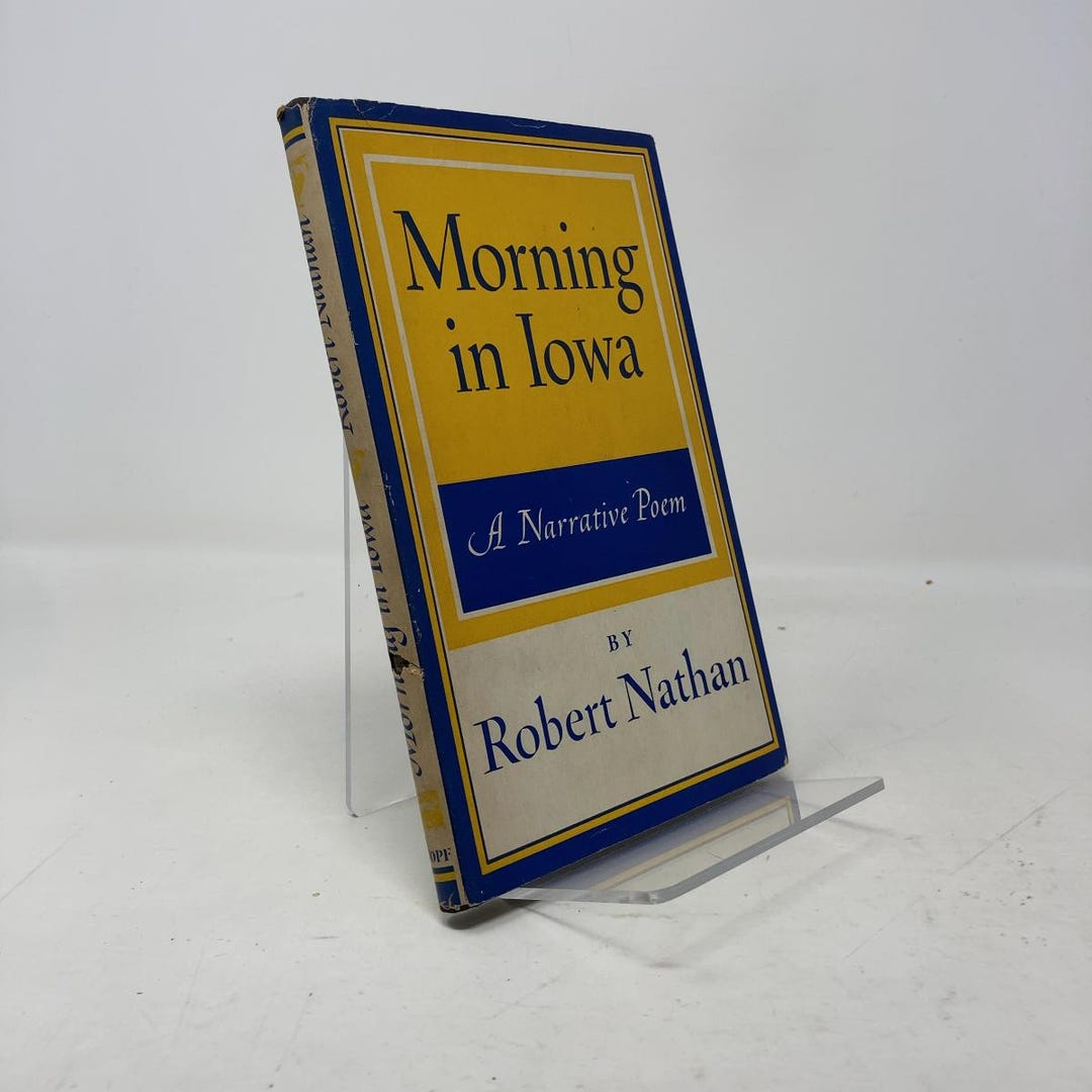 Morning in Iowa by Robert Nathan HC First Edition Hardcover Very Good ...