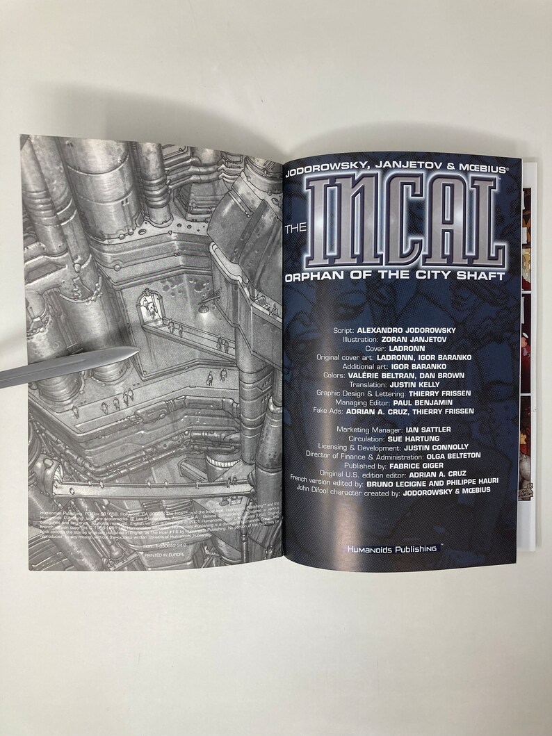 Orphan of the City Shaft (the Incal, Book 1) by Alexandro Jodorowsky ...