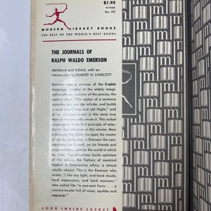 The Journals of Ralph Waldo Emerson by Robert N. Linscott HC Hardcover ...