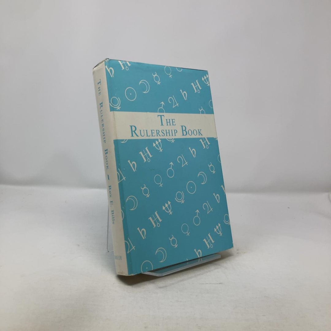 The Rulership Book by Rex E. Bills HC First Edition Hardcover Very Good ...