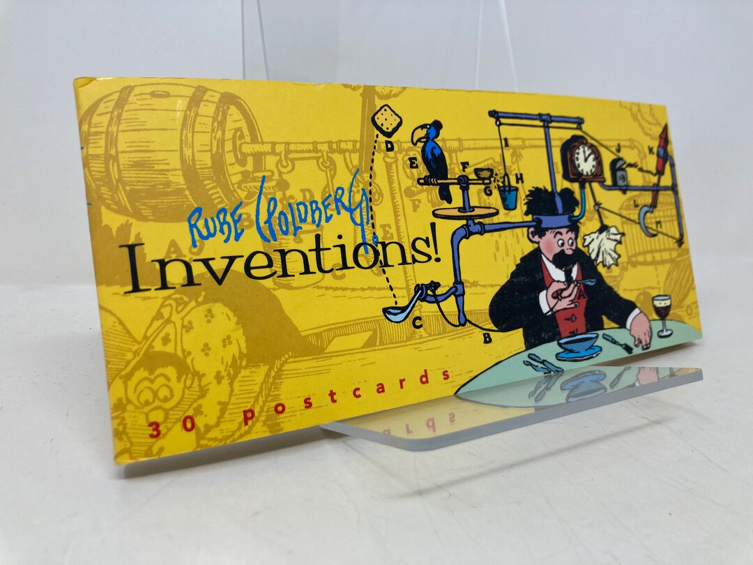 Inventions Postcard Book by Rube Goldberg PB Paperback 1st First LN ...
