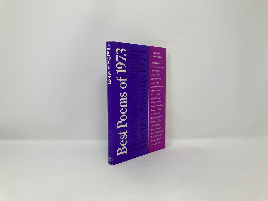 Best Poems of 1973 by Borestone Mountain Poetry Awards HC Hardcover 1st ...