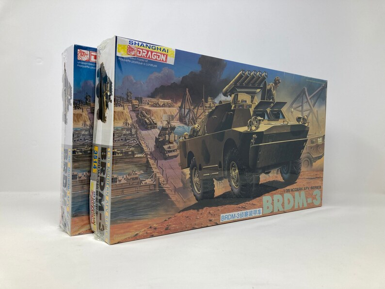 Set of 2 Shanghai Dragon DML BRDM-3 1/35 Scale Model Kits New in Box ...