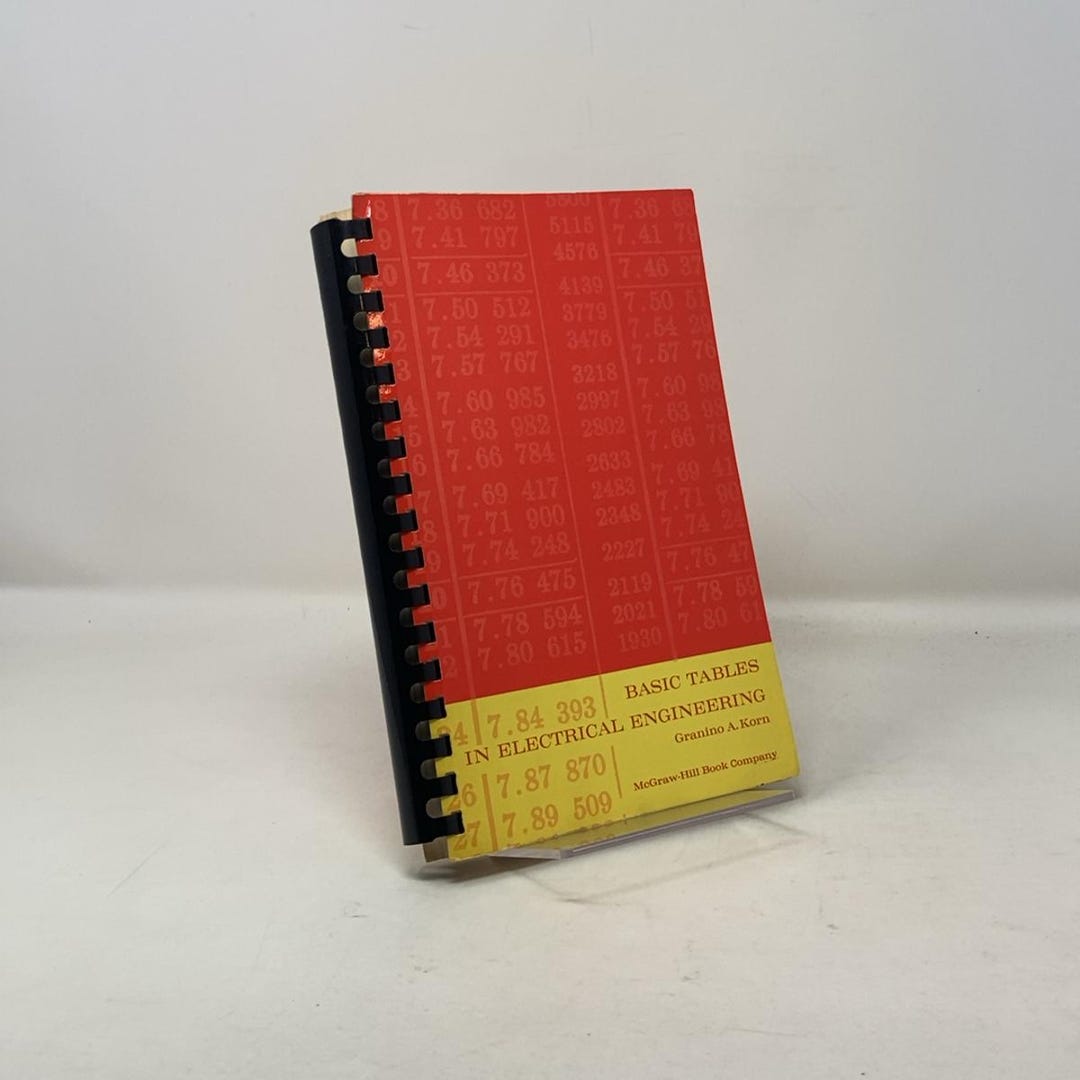 Basic Tables in Electrical Engineering by Granino A. Korn PB First ...