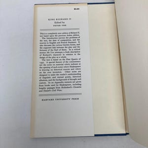 King Richard II (the Arden Shakespeare) by Peter Ure HC Hardcover First ...