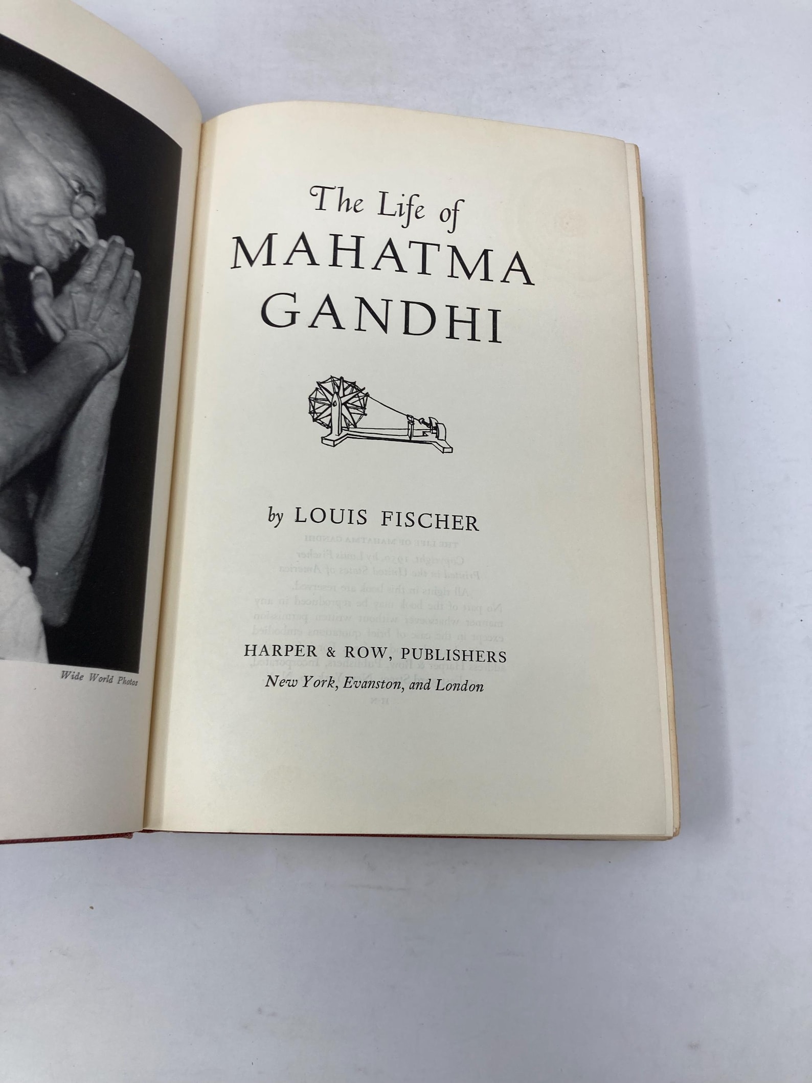 The Life of Mahatma Gandhi by Louis Fischer HC Hardcover First 1st Very ...