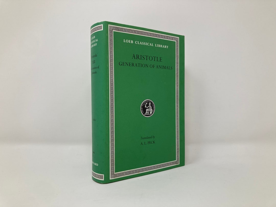 Loeb Classical Library Aristotle: Generation of Animals HC 1st - Etsy