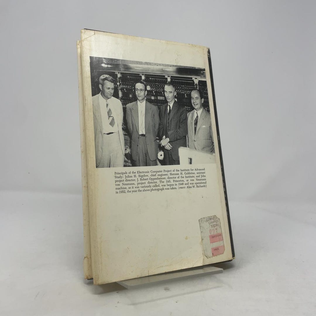 The Computer From Pascal to Von Neumann by Herman H. Goldstine HC First ...