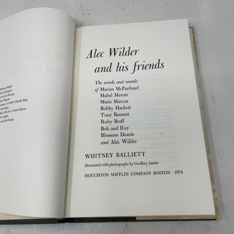 Alec Wilder and His Friends by Whitney Balliett HC 4th Edition ...