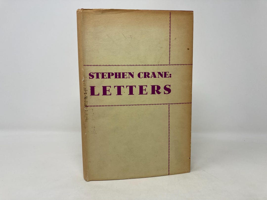 Stephen Crane: Letters by R.W. Stallman HC Hardcover First 1st Very ...