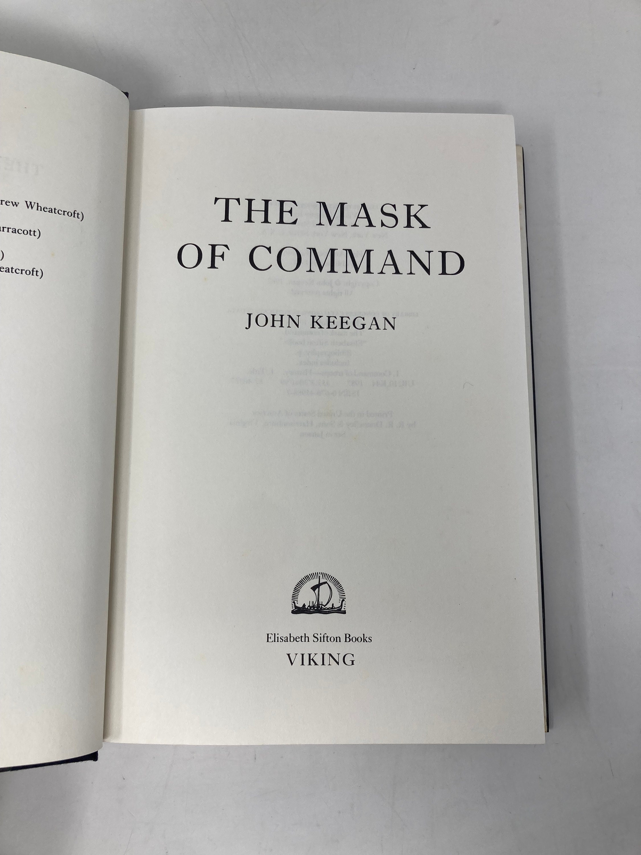 The Mask of Command by John Keegan Hardcover HC First 1st Very - Etsy
