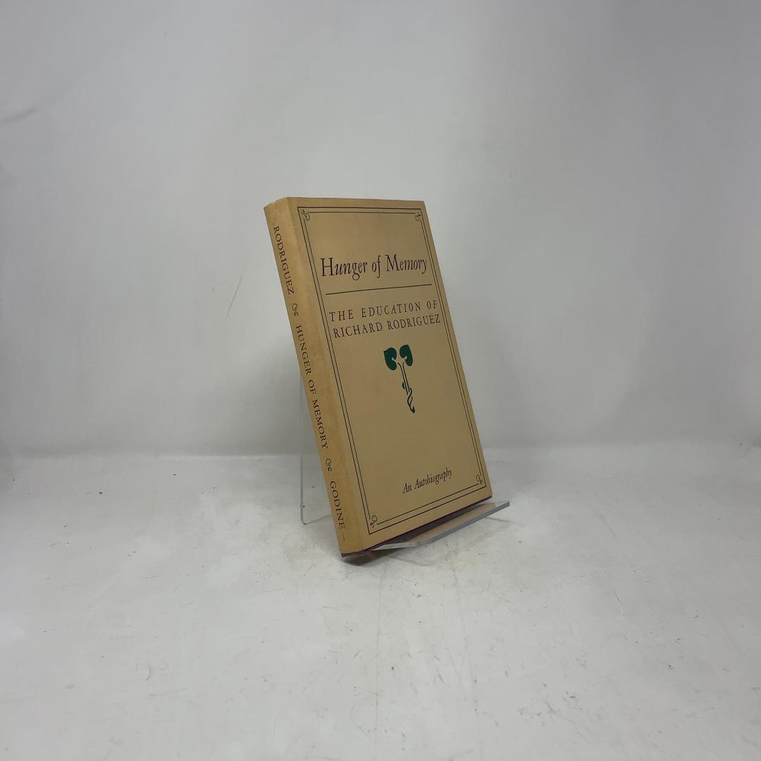 Hunger of Memory by Richard Rodriguez HC First Edition Hardcover Like ...