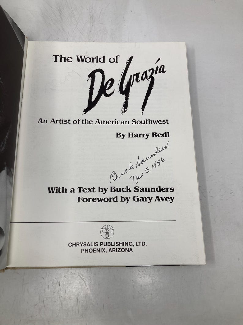 The World of De Grazia, an Artist of the American Southwest by Redl ...