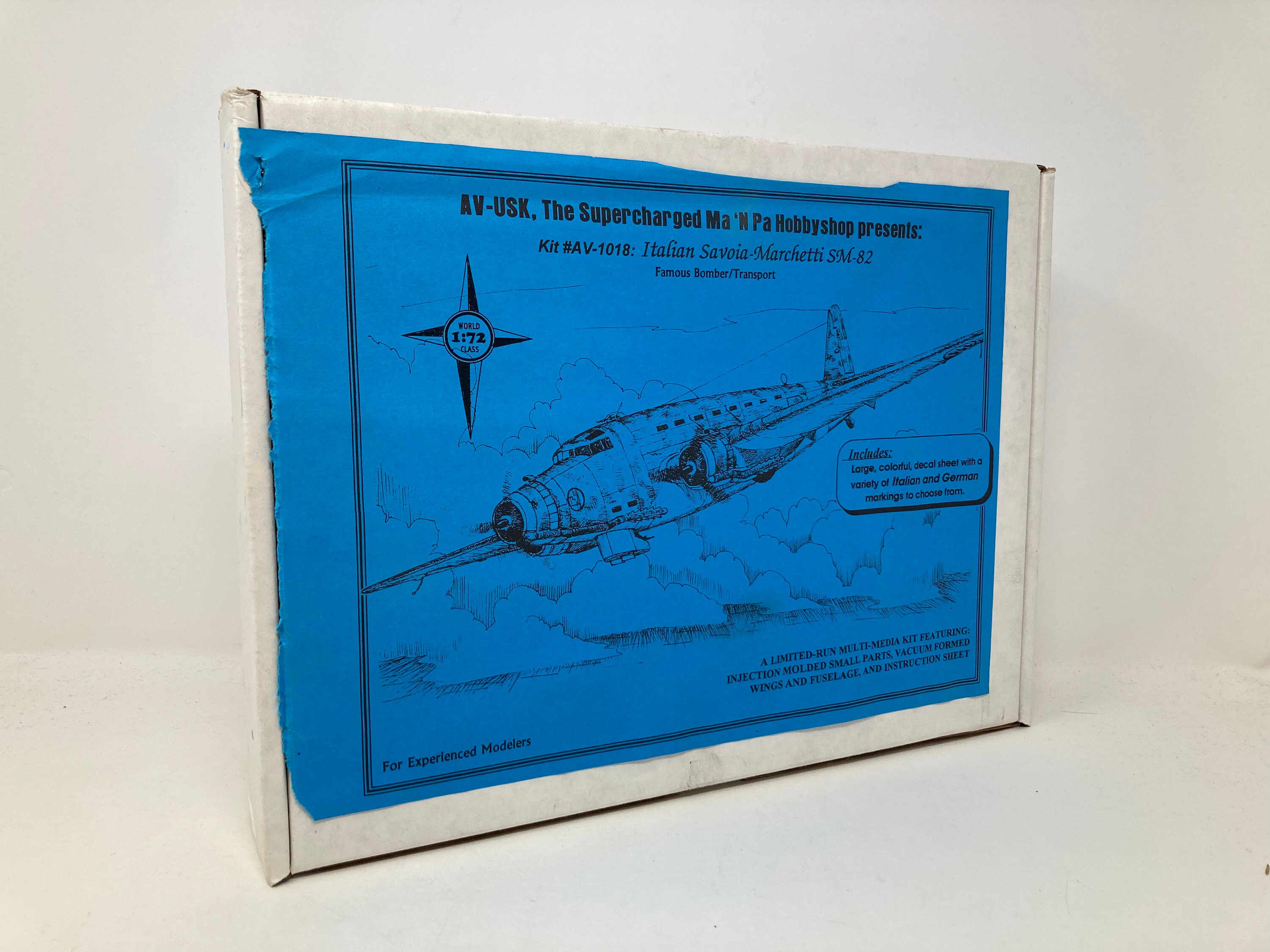 AV USK Italian Savoia-marchetti SM-82 1/72 Scale Model Kit New in Box ...