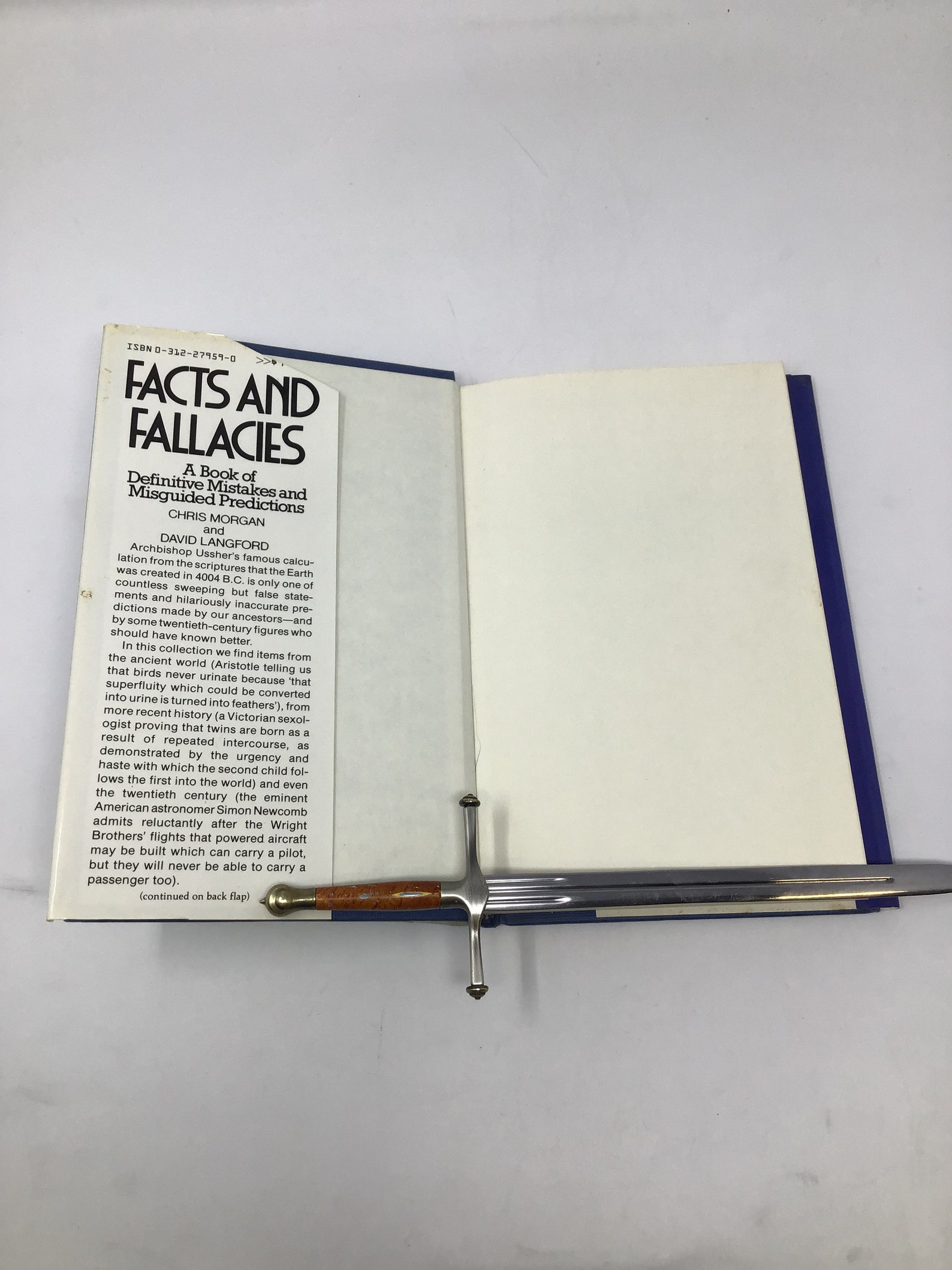 Facts and Fallacies by Chris Morgan HC Hardcover 1st First VG Very Good ...