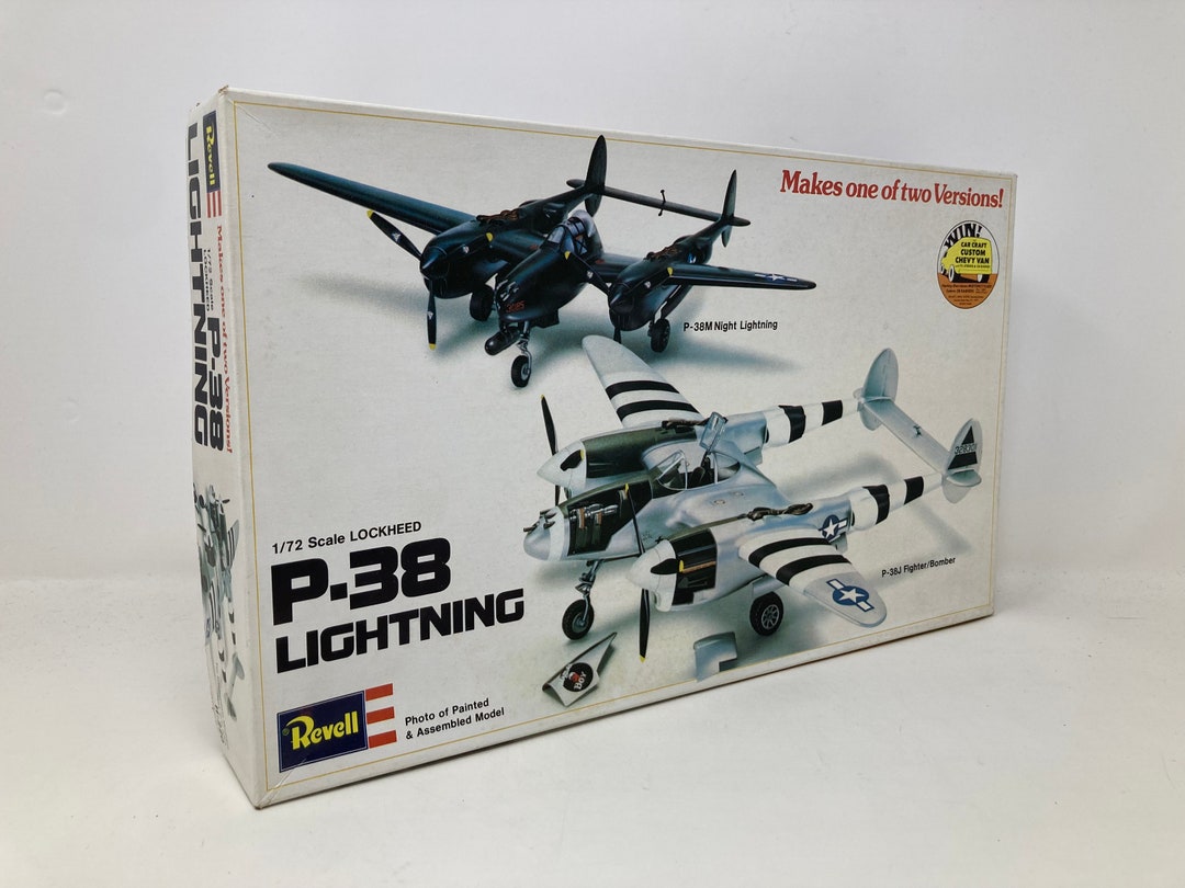 Revell P-38 Lightning 1/72 Scale Model Kit New in Box 145567 - Etsy