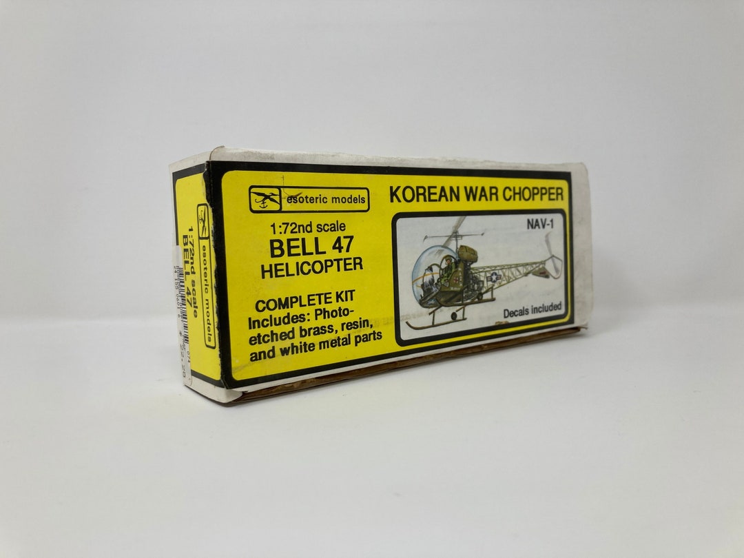 Esoteric Models Korean War Chopper Bell 47 Helicopter 1/72 Scale MK New ...