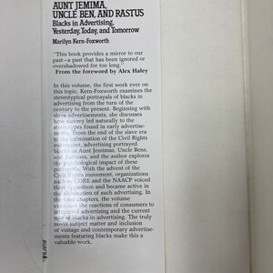 Aunt Jemima, Uncle Ben, and Rastus by Marilyn Kern-foxworth HC ...