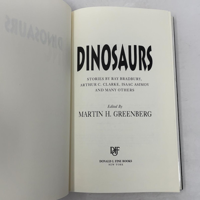 Dinosaurs by Martin H. Greenberg (editor) HC First Edition Hardcover ...