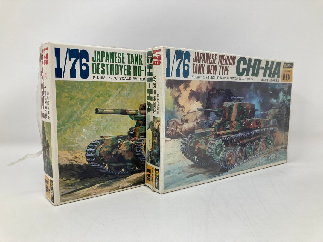 Set of 2 Fujimi 1/76 Scale Model Kits japanese Tank Destroyer Ho-ni ...