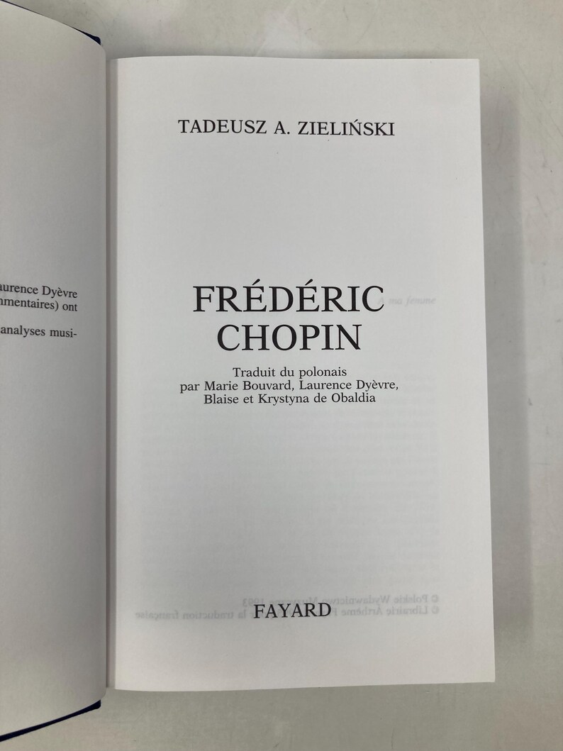 Frederic Chopin by Tadeusz A. Zielinski HC Hardcover 1st Thus LN Like ...