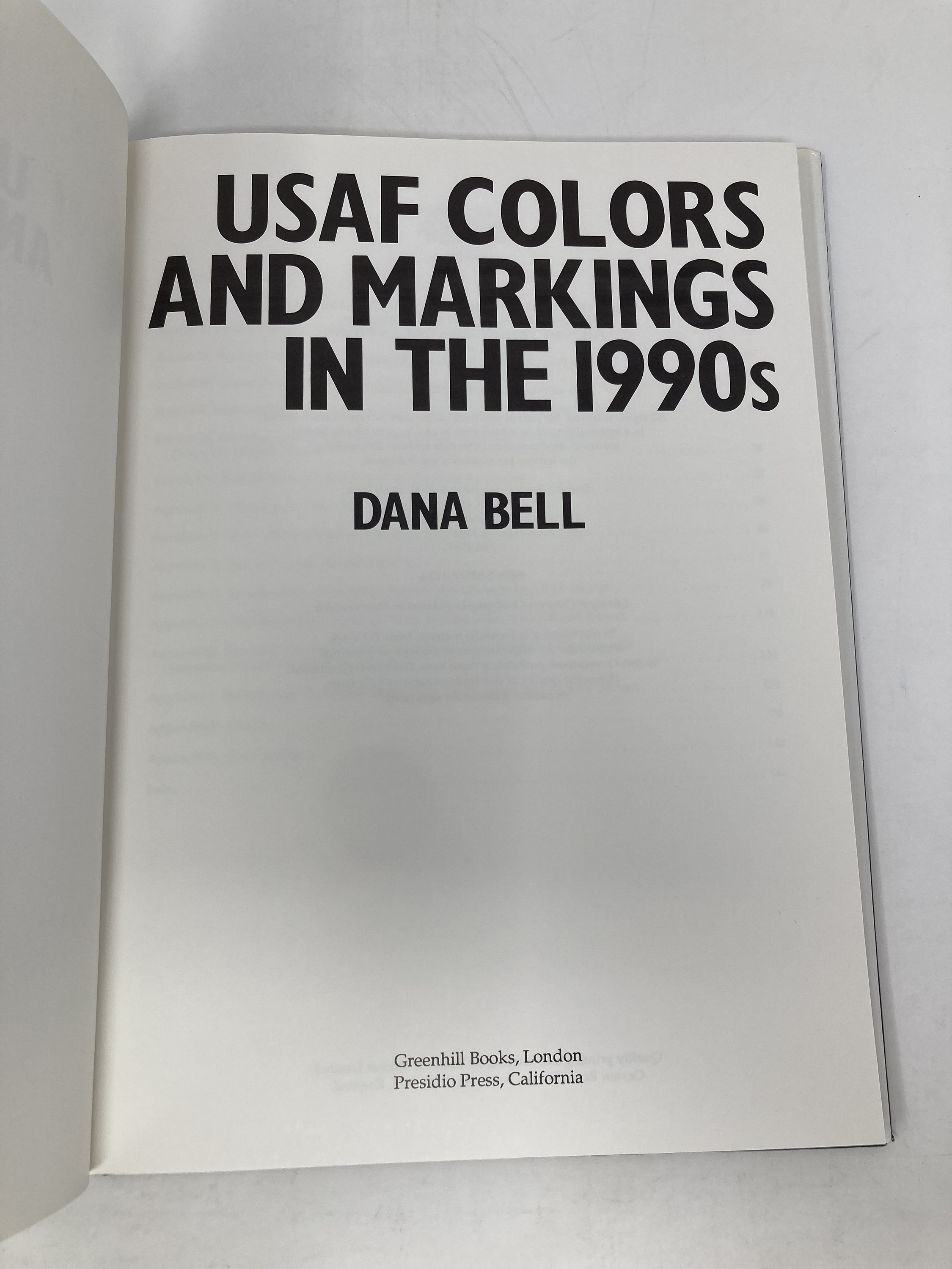 Usaf Colors and Markings in the 1990s by Dana Bell HC First - Etsy
