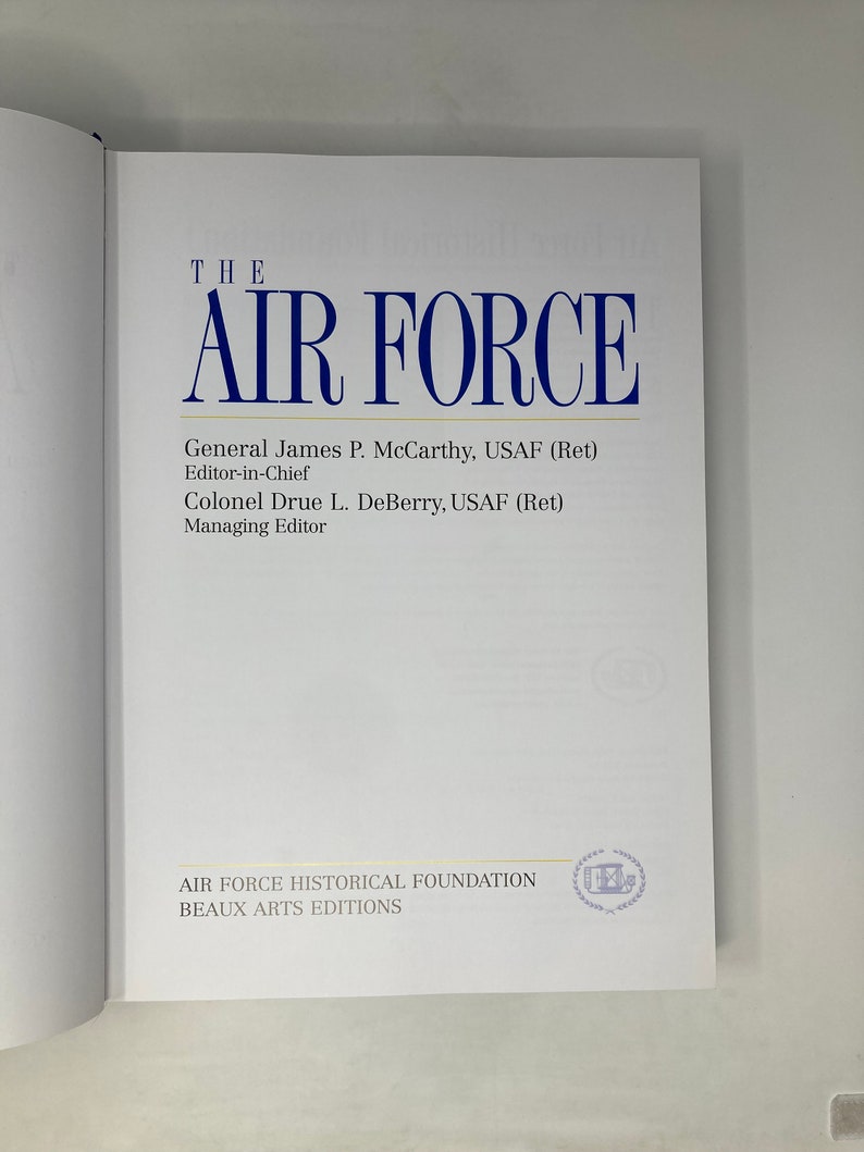 Air Force U.S. Military Series by General James P. Mccarthy - Etsy