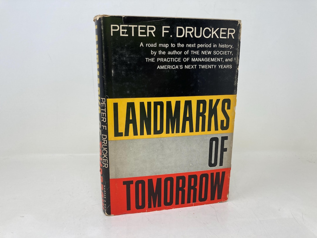 Landmarks of Tomorrow by Peter F. Drucker HC Hardcover First 1st Very ...