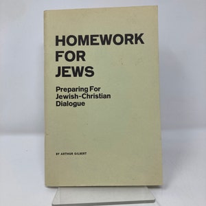 Homework for Jews by Arthur Gilbert PB Paperback 1st First VG Very Good ...