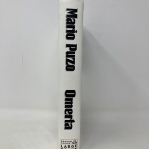 Omerta (large Print) by Mario Puzo Hardcover 1st Thus 1st Very Good 2000 - Etsy