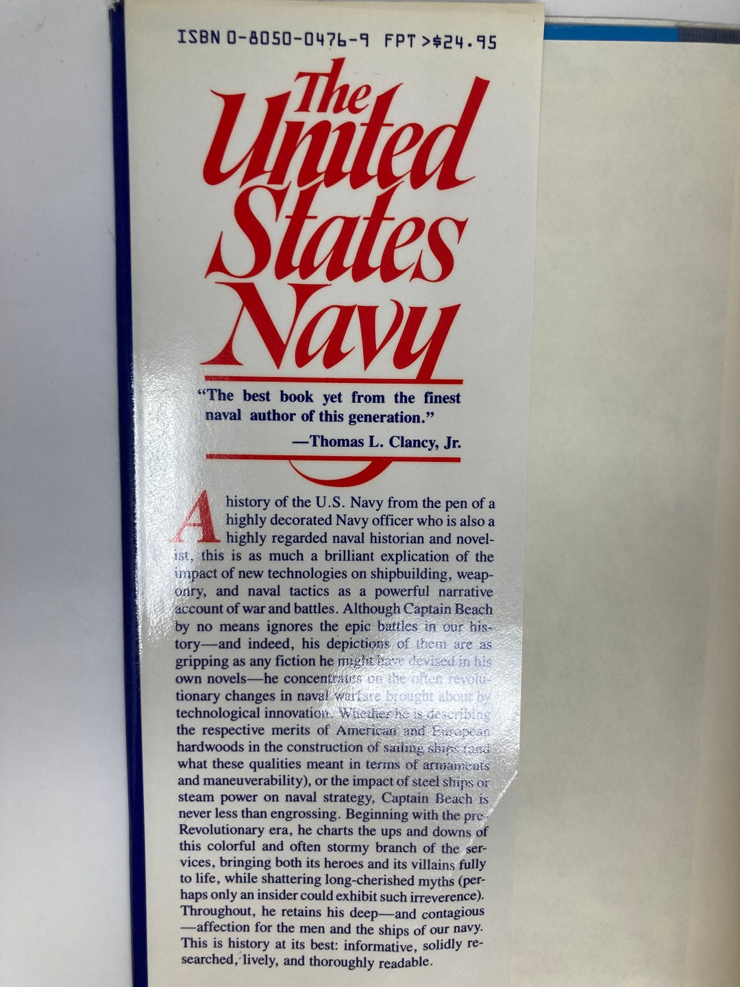 The United States Navy: 200 Years by Edward Latimer Beach HC First 2nd ...