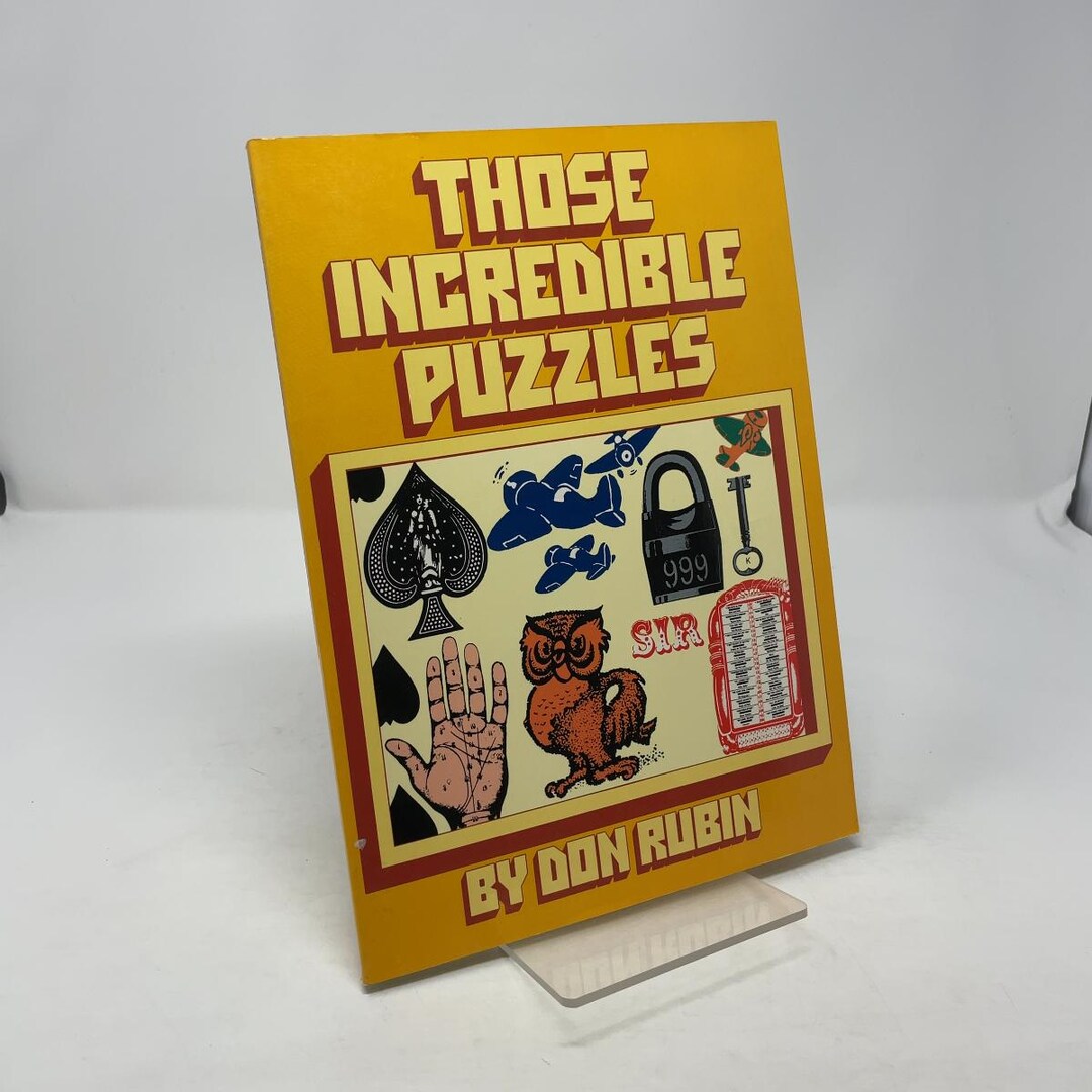 Those Incredible Puzzles by Don Rubin PB First Edition Paperback Very ...
