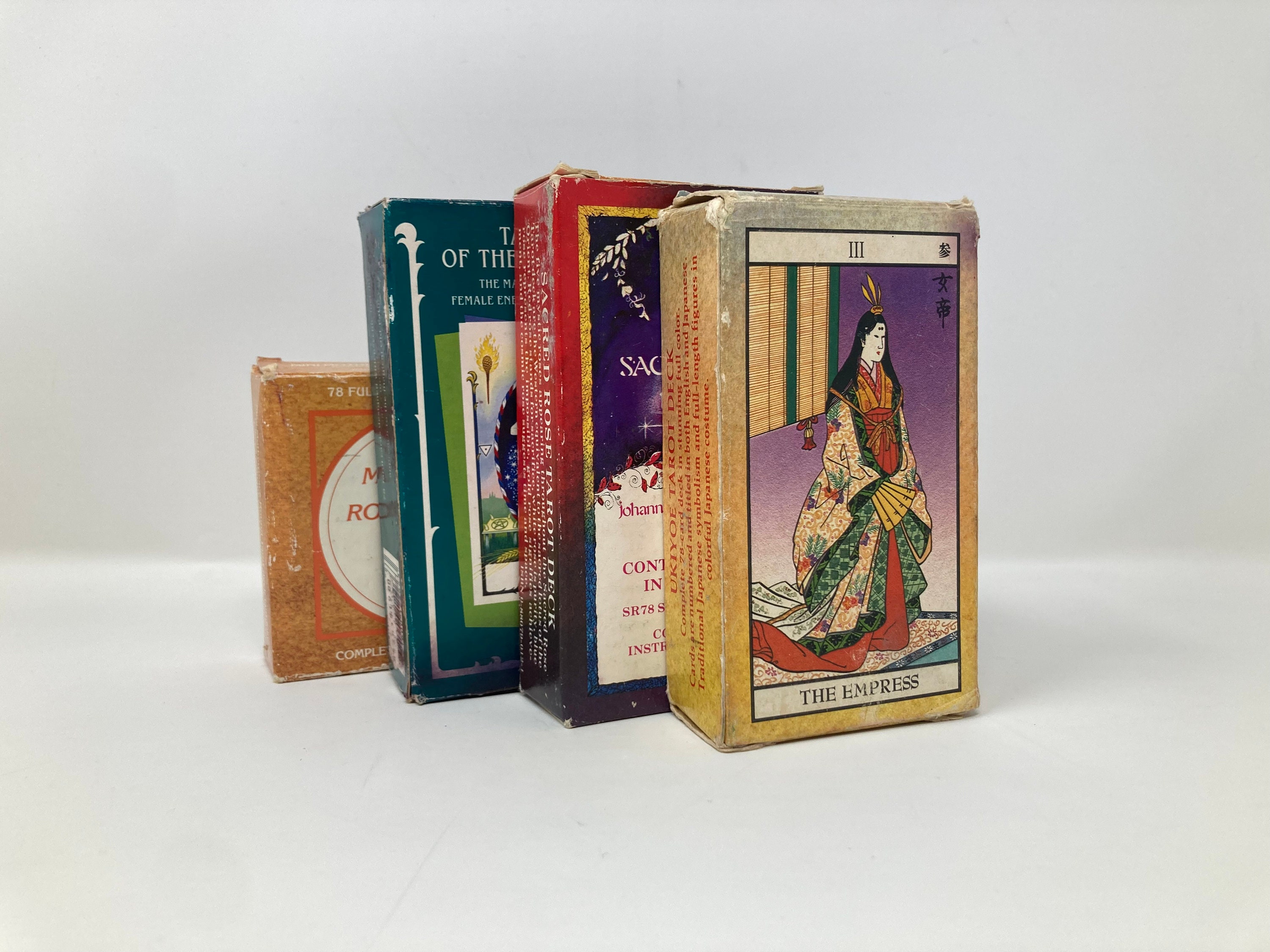 Mini-motherpeace Round Tarot Deck, Tarot of the Old Path, Ukioye Tarot ...