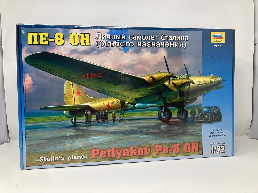 Zvezda Petlyakov Pe-8 ON “stalin’s Plane” 1/72 Scale Model Kit New in ...