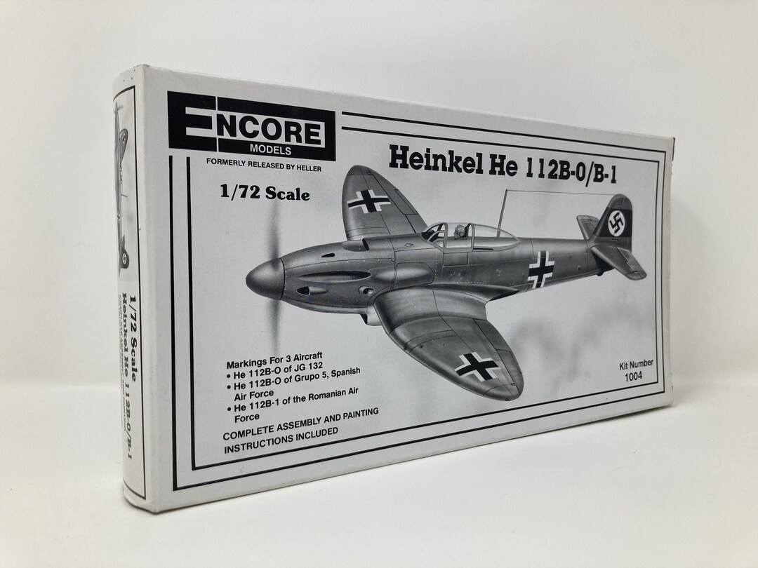 Encore Models Heinkel He 112B-0/B-1 1/72 Scale Model Kit New in Box ...