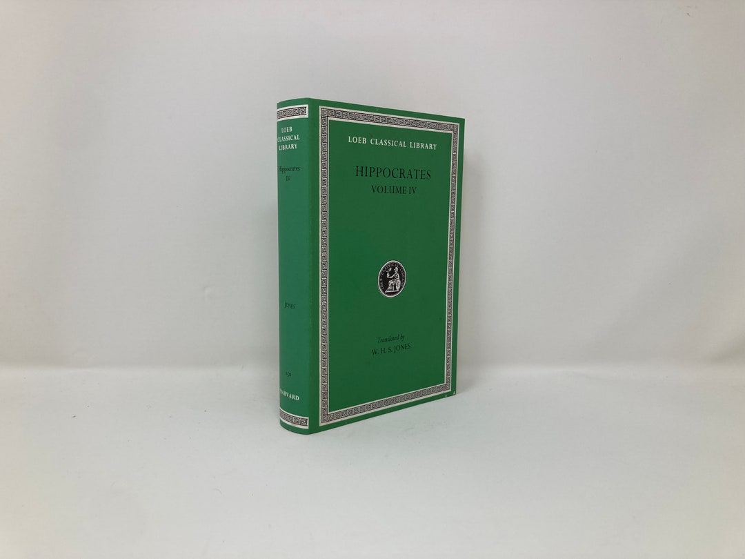 Loeb Classical Library Hippocrates Volume IV: Nature of Man - Etsy