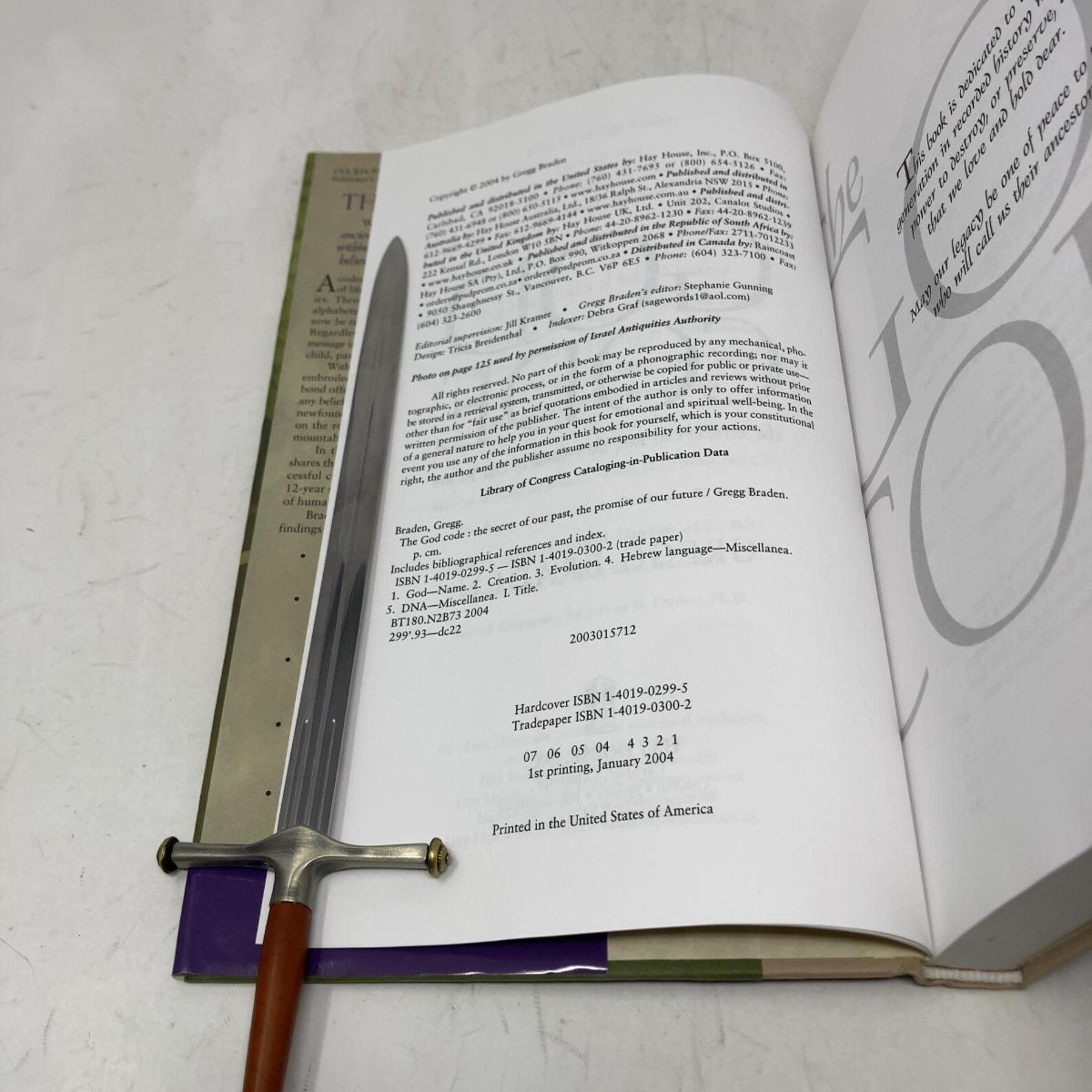 The God Code by Gregg Braden HC First Edition Hardcover Like New 2004 ...