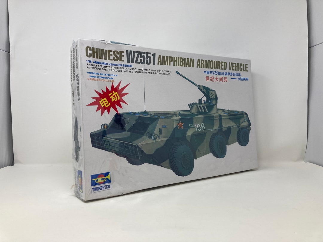 Trumpeter Chinese WZ551 Amphibian Armoured Vehicle 1/35 Scale Model Kit ...