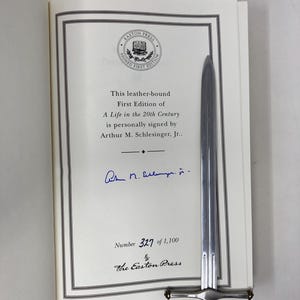 A Life in the 20th Century by Arthur M. Schlesinger Jr. Leather Easton ...