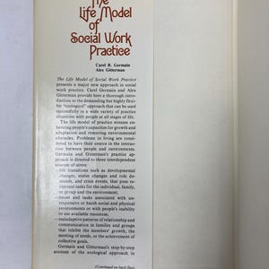 The Life Model of Social Work Practice by Carel B. Germain and Alex ...