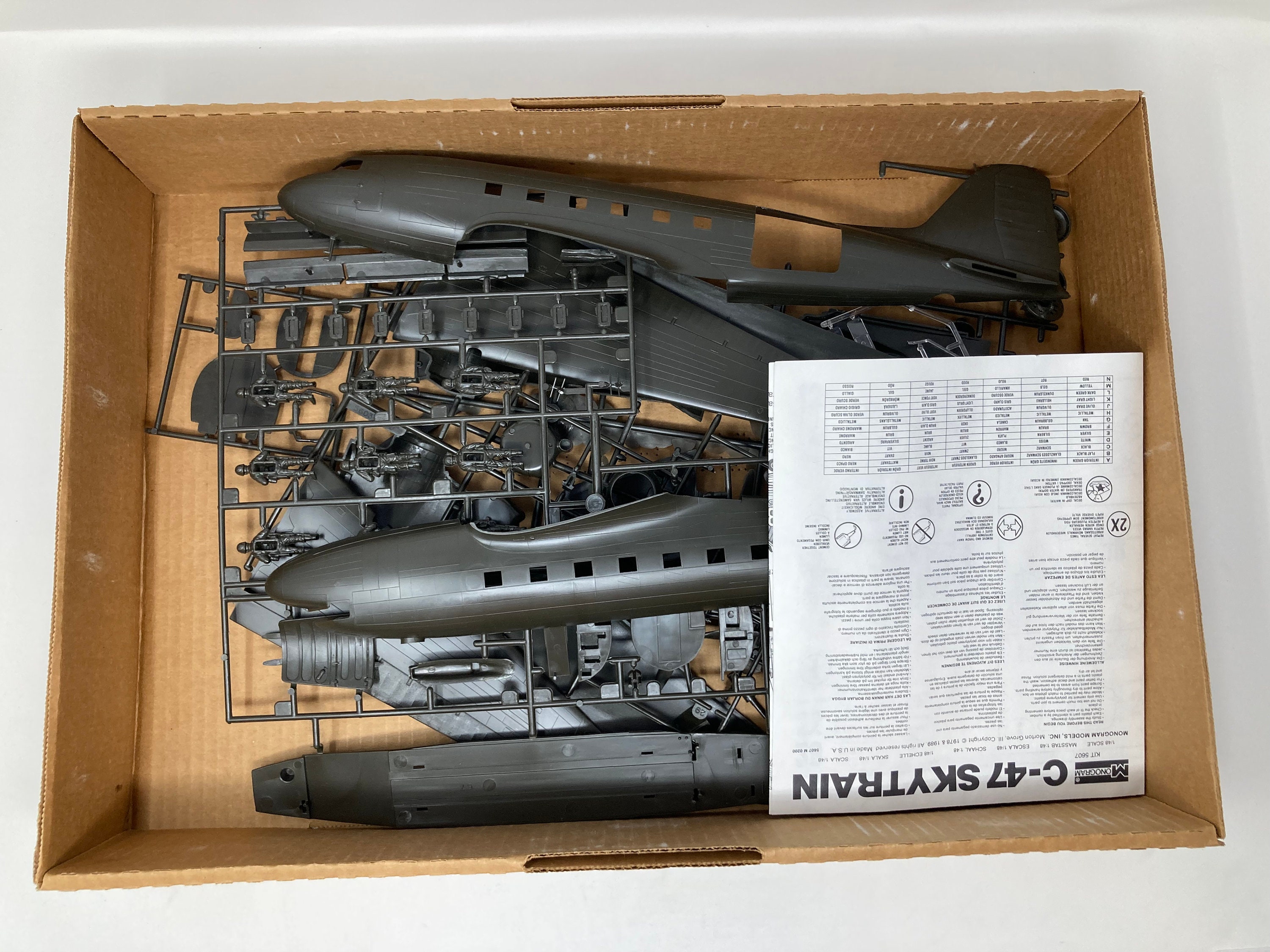 Monogram C-47 Skytrain 1/48 Scale Model Kit New in Box 129594 - Etsy