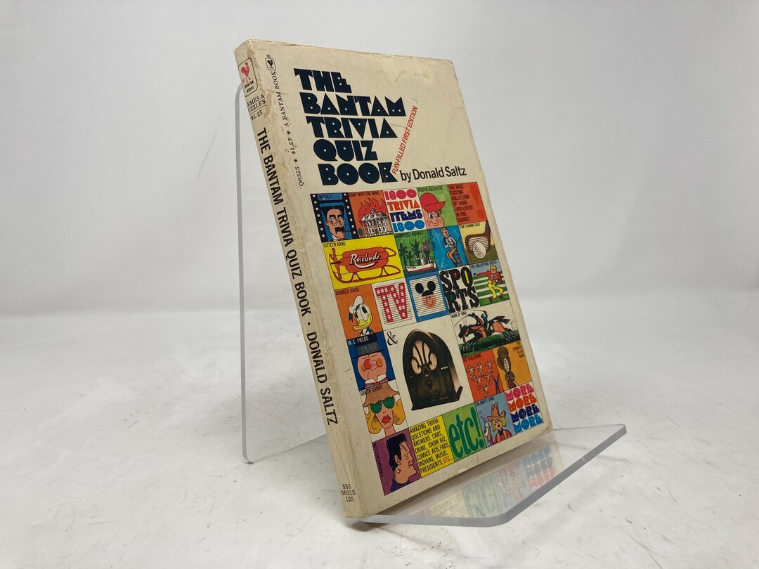 The Bantam Trivia Quiz Book by Donald Saltz PB Paperback First 1st Very ...