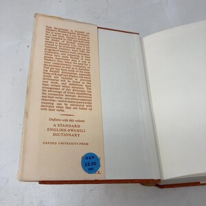 A Standard Swahili-english Dictionary by Fredrick Johnson HC First ...