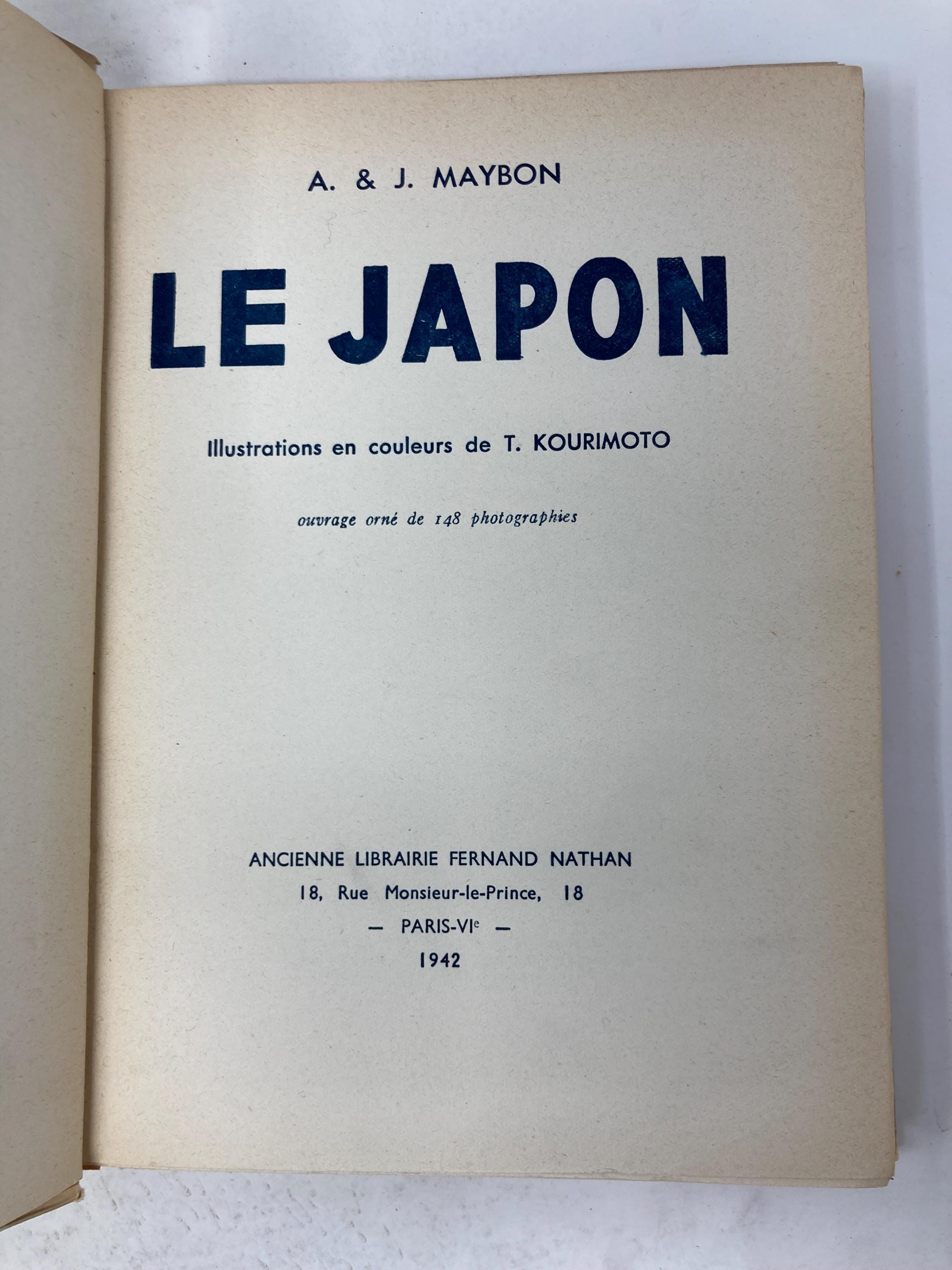 Le Japon by A. and J. Maybon HC Hardcover First 1st Very Good 1942 ...