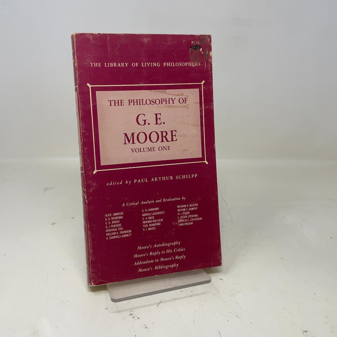 The Philosophy of G.E. Moore Vol I by Paul Arthur Schilpp PB 3rd ...
