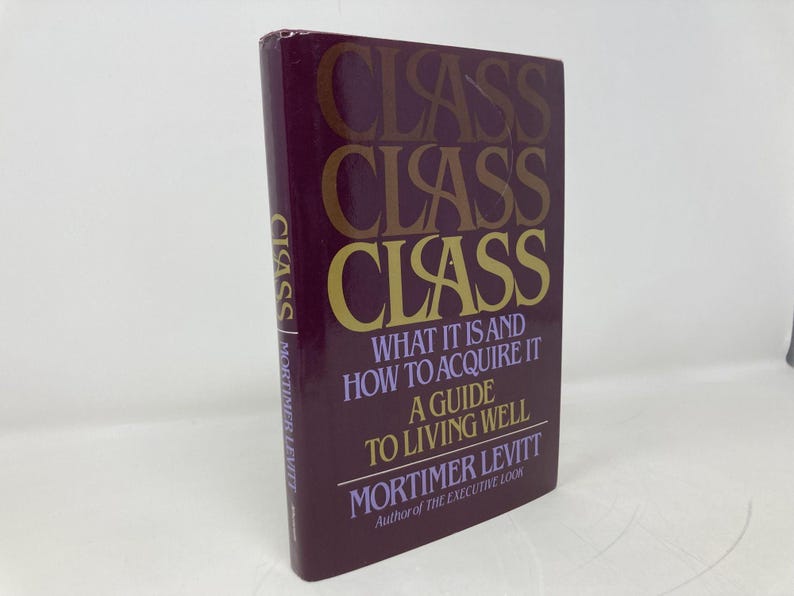 Clase, qué es y cómo adquirirla por Mortimer Levitt HC Tapa dura Como ...